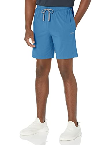 BOSS Men's Mix&Match Cotton Stretch Lounge Shorts, Cerulean Blue, L for ...