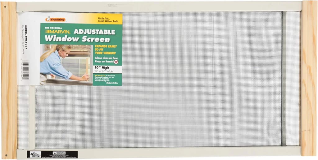 Frost King W.B. Marvin Adjustable Window Screen for $9 - AWS1037