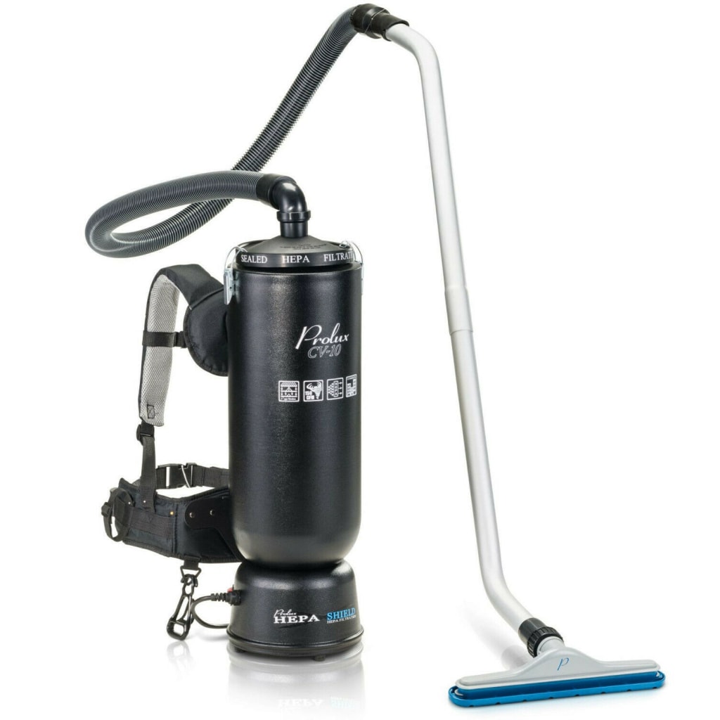 Cert Refurb Prolux 10 Quart Commercial Backpack HEPA Vacuum Cleaner for ...