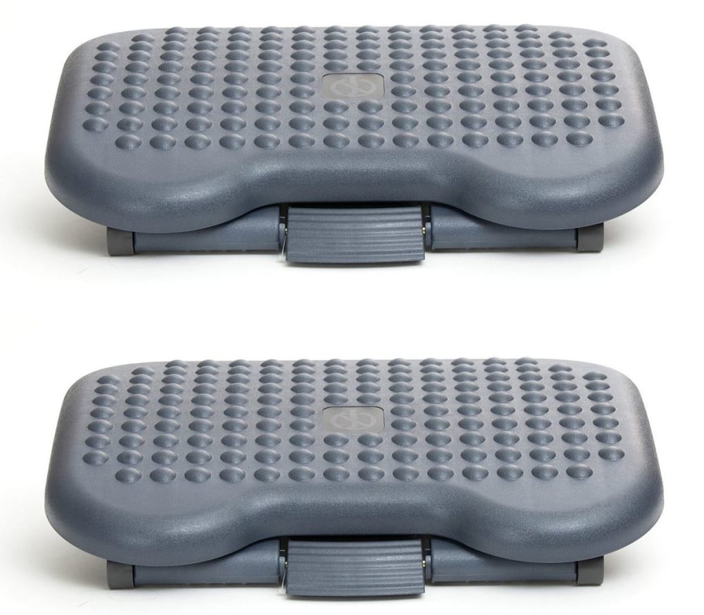 Mind Reader Adjustable Height Ergonomic Foot Rest 2-Pack for $37 ...