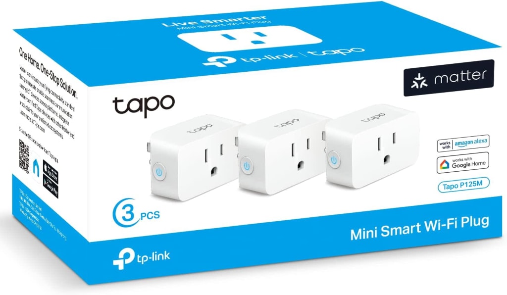 TP-Link Tapo Smart Plug Mini 3-Pack: $19 w/ Prime - Tapo P125M