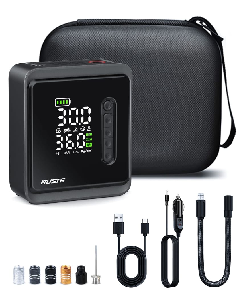 Nuste Portable Tire Inflator for $30 - NT06