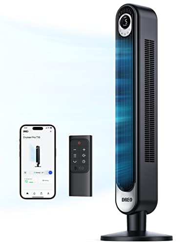 Dreo Smart Tower Fan WiFi Voice Control, Works with Alexa/Google ...