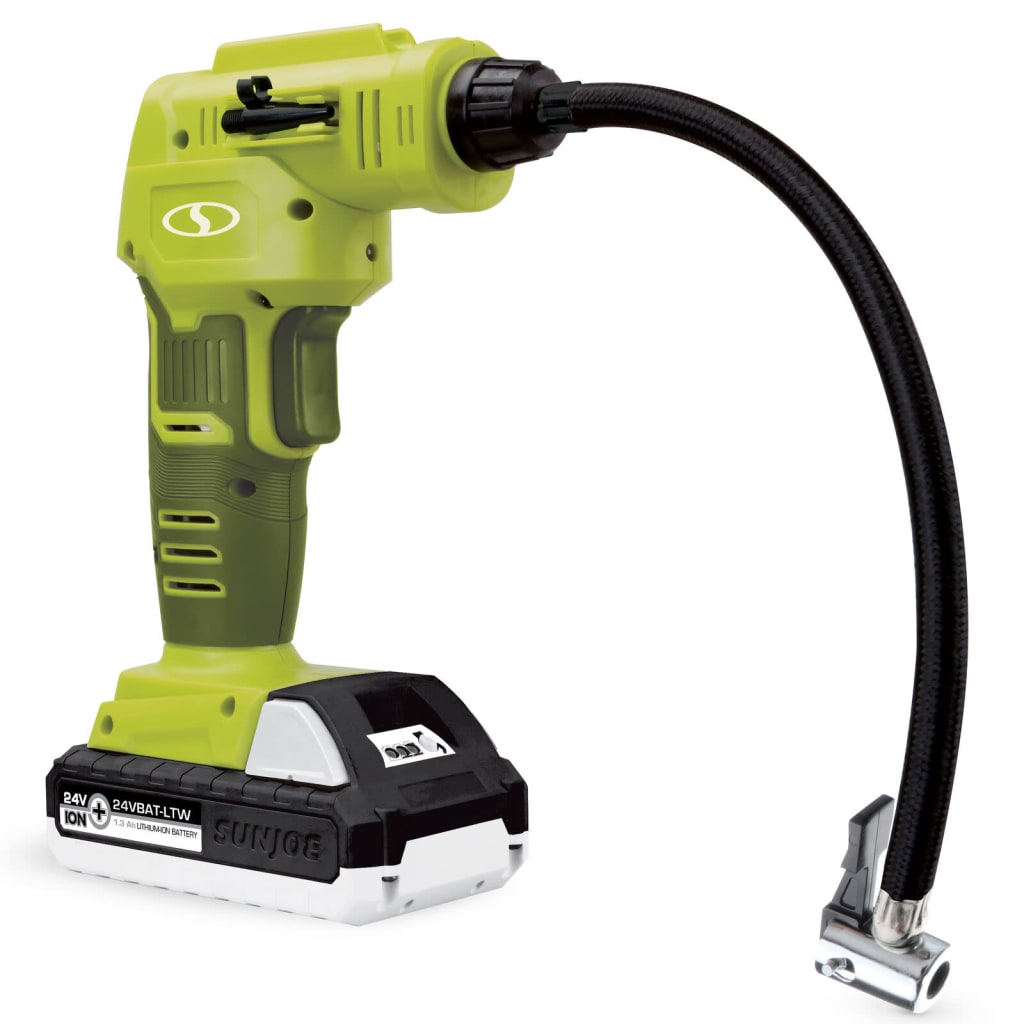 Sun Joe 24V iON+ Cordless Air Compressor Kit for $25 - 24V-AJC-LTW