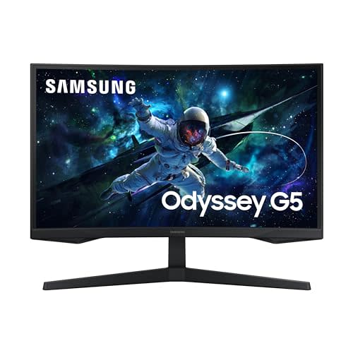 SAMSUNG 27-Inch Odyssey G55C Series QHD 1000R Curved Gaming Monitor ...