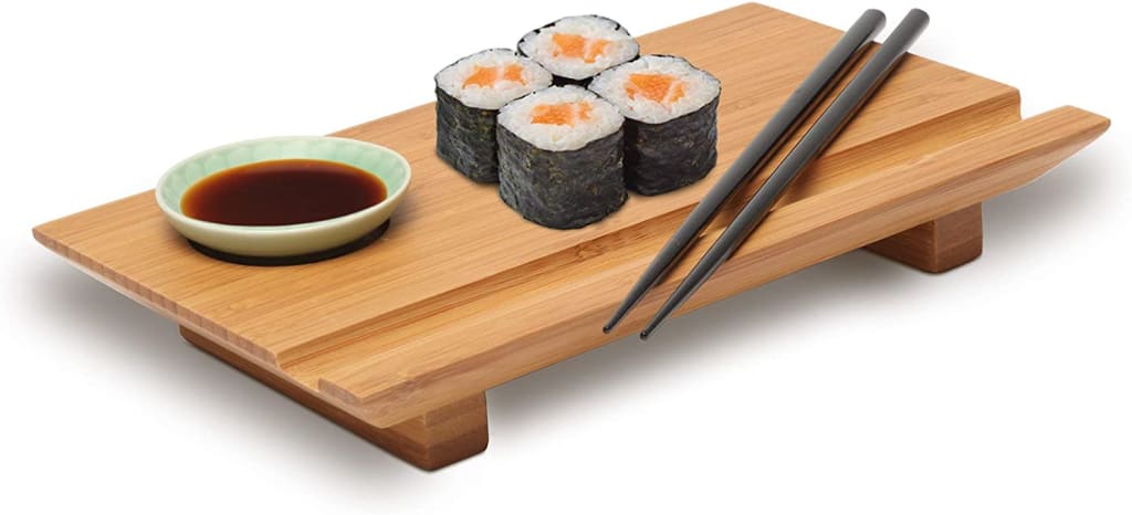 Joyce Chen Bamboo Sushi Board Set for $12 - 55-1106
