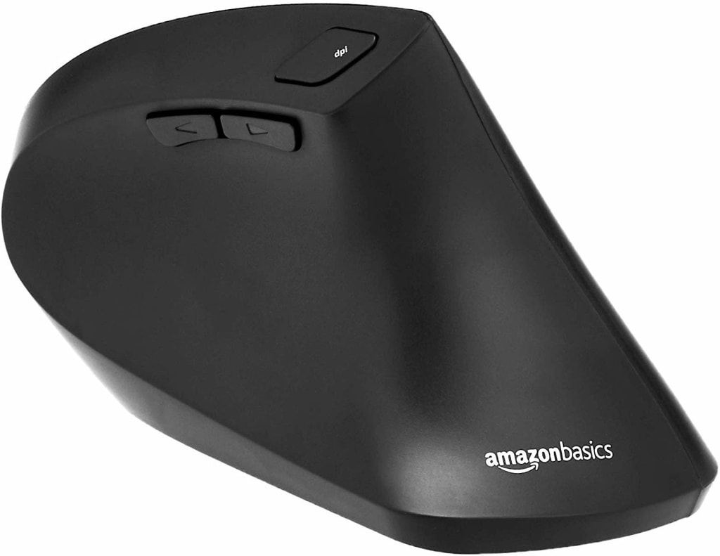 AmazonBasics Vertical Ergonomic Wireless Mouse for $17 - MM-8033
