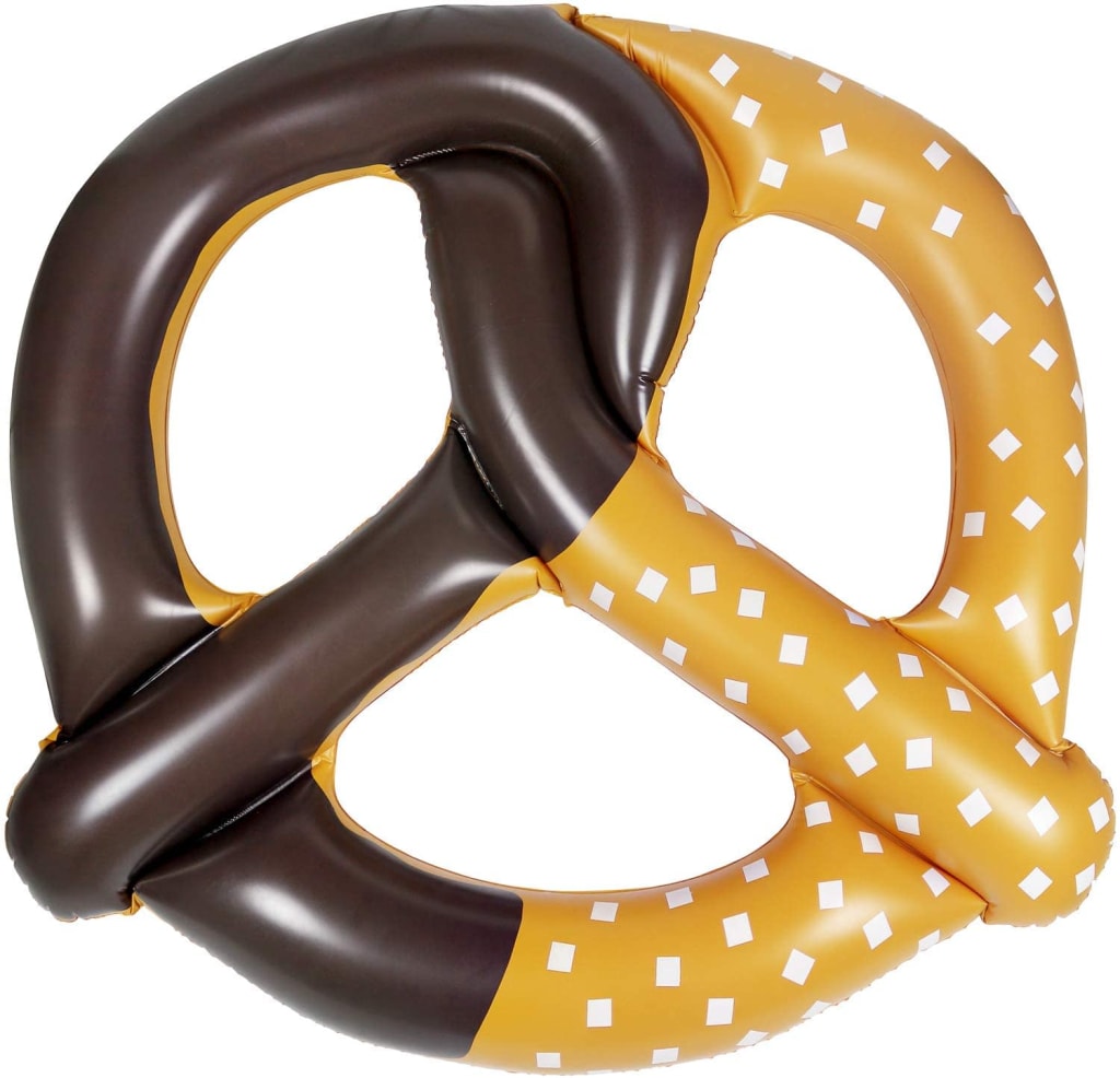 Greenco Giant Inflatable Pretzel Pool Float for $12 - GRC2493