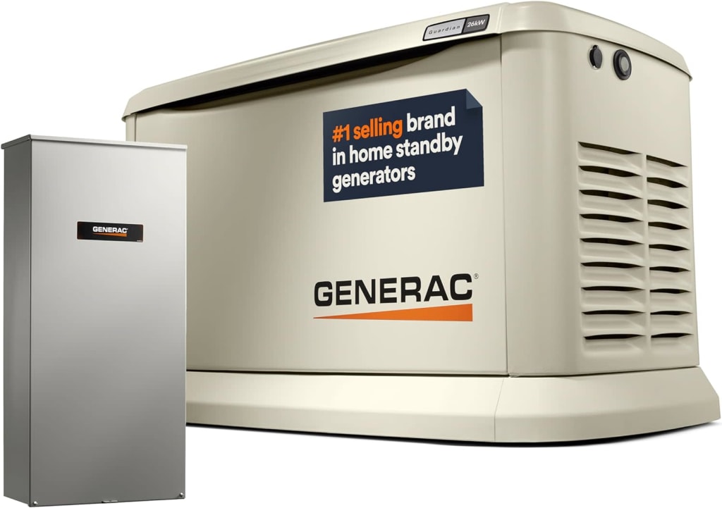 Generac 7291 26kW Air Cooled Guardian Series Home Standby Generator for ...