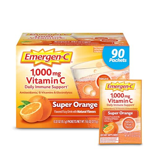 Emergen-C 1000mg Vitamin C Powder for Daily Immune Support Caffeine ...