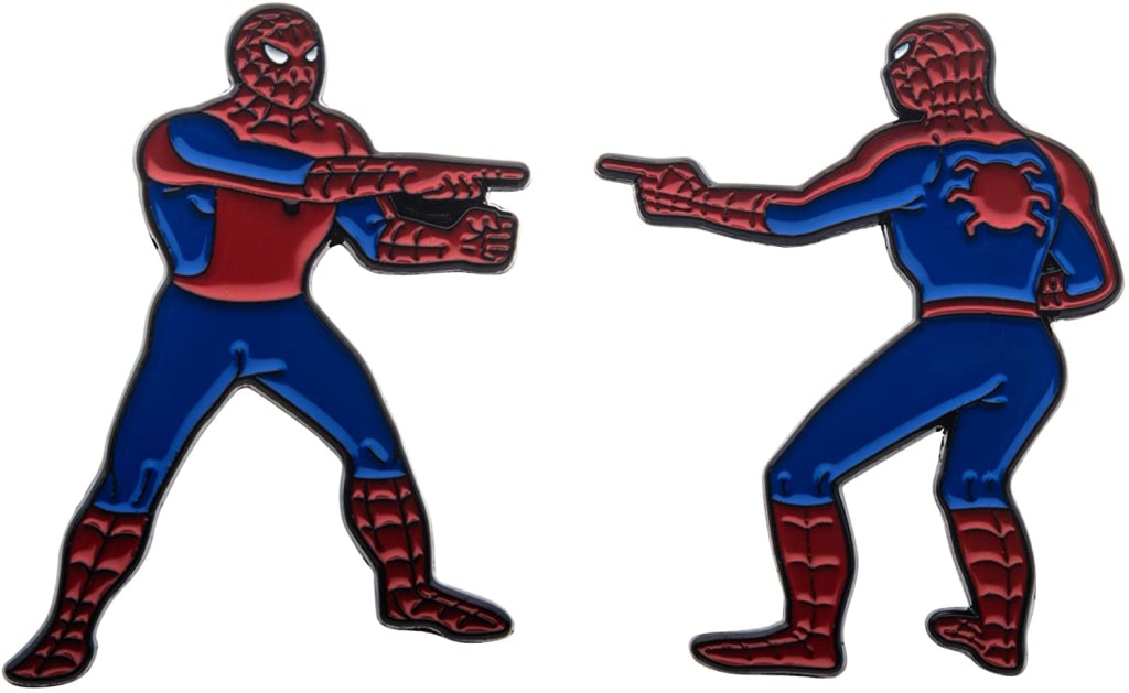 Marvel The Spider-Man Double Identity Enamel Pin Set for $8 - SPMNDDPINSET