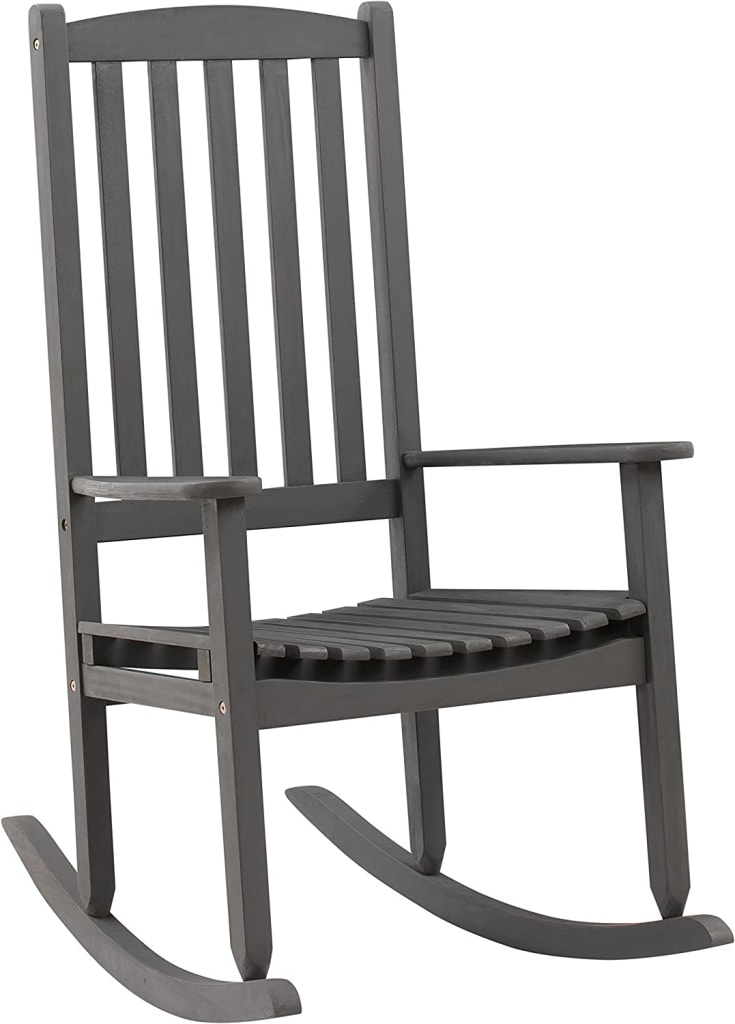 Amazon Aware Acacia Wood Porch Rocker Chair for $103 - PF10050