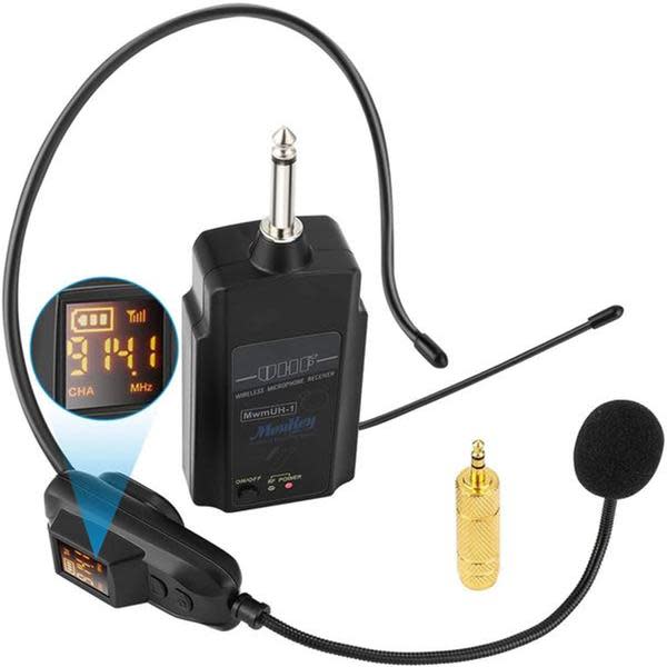 Moukey UHF Wireless Microphone Headset for $10 - MwmUH-1