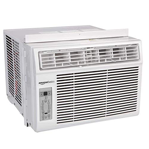 Amazon Basics Window-Mounted Air Conditioner with Remote - Cools 350 ...