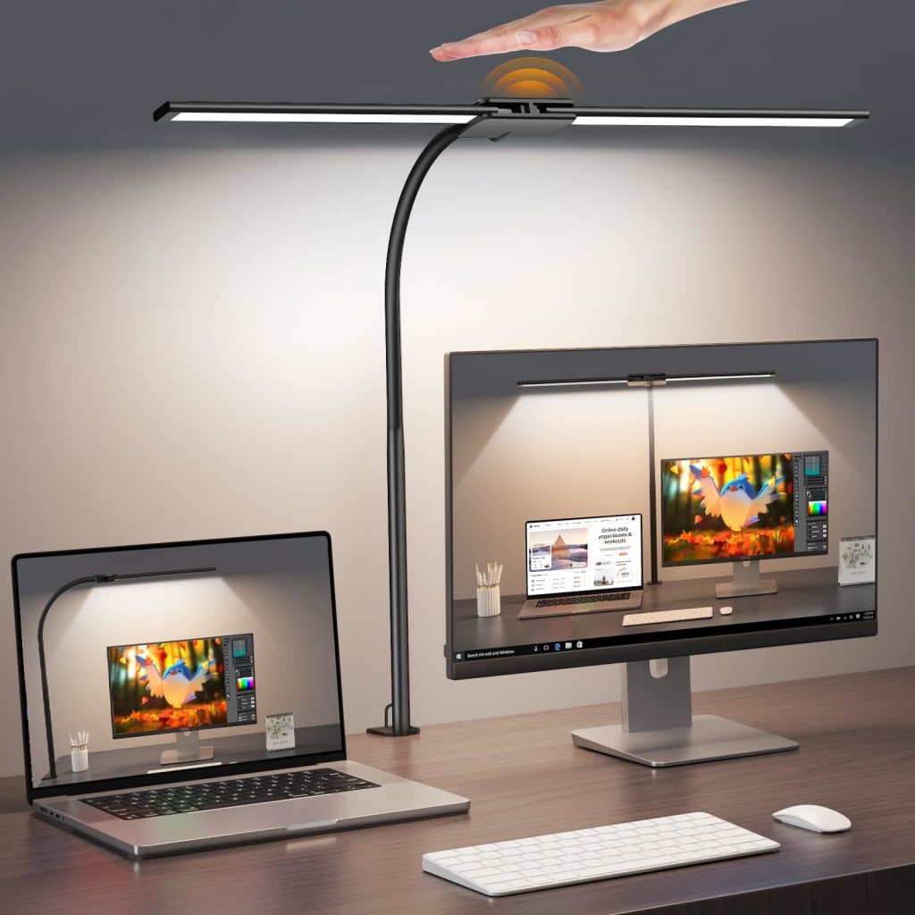 Syrinx Dual-Head LED Desk Lamp for $21 - LDL022