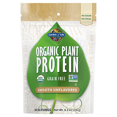 Garden of Life Organic Plant Based Protein Powder - Smooth Unflavored ...