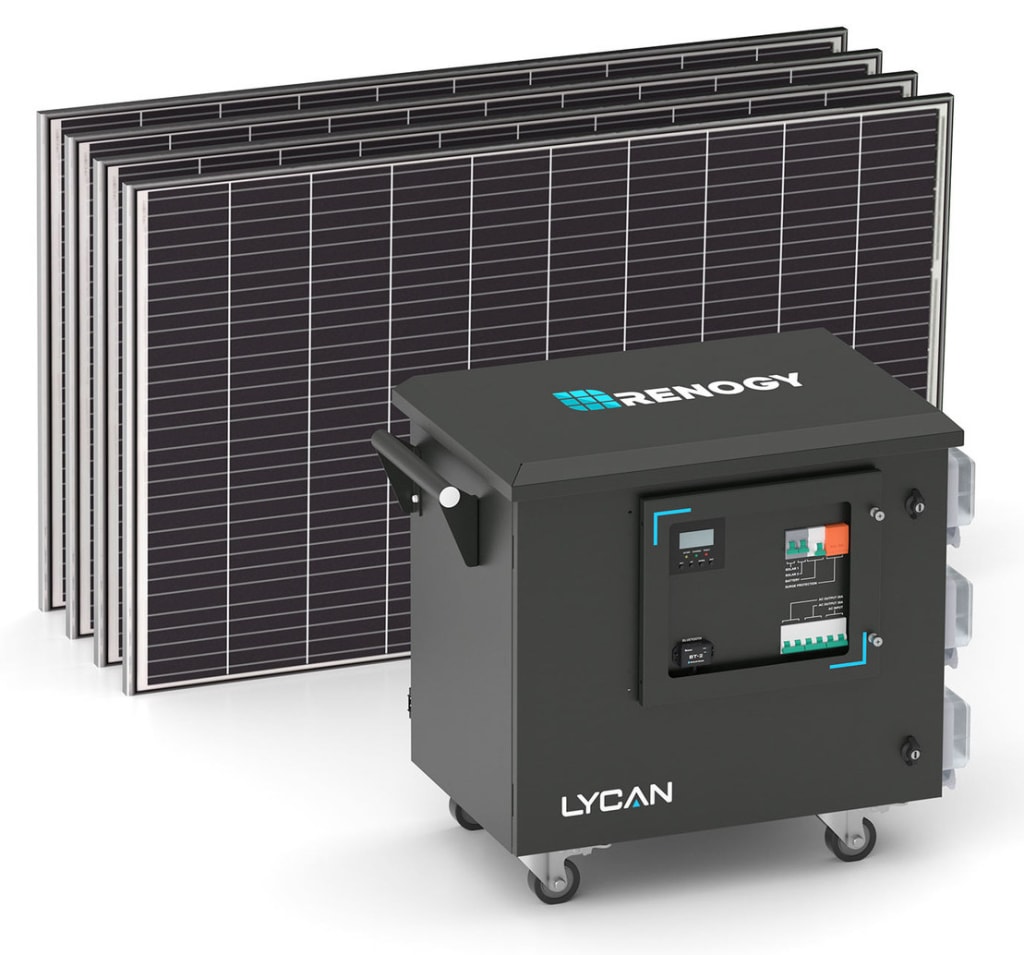 Renogy Lycan 5000 4,800Wh Power Station w/ 4 Solar Panels for $4,500 ...