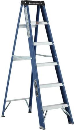 Louisville Ladder 6-Foot Fiberglass Ladder for $80 - ‎W-3215-06