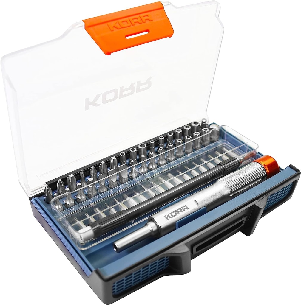 Korr Tools 58-Pc. Precision Bit Set for $15 - KIBPP029