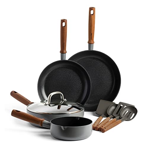 GreenPan Mayflower Pro Hard Anodized Healthy Ceramic Nonstick, 9 Piece ...