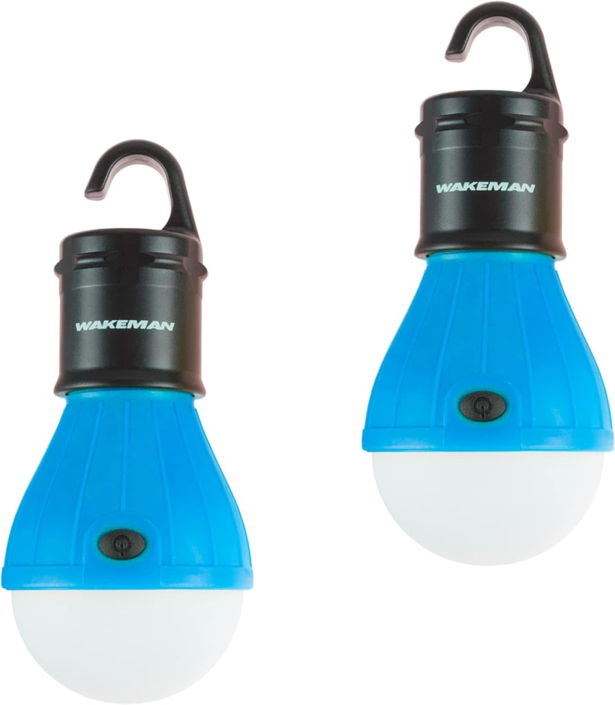 Wakeman Portable LED Light Bulb 2-Pack for $8 - 75-CL1020