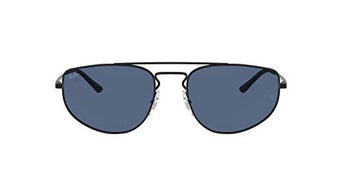 Ray-Ban RB3668 Rectangular Sunglasses, Black/Dark Blue, 55 mm for $132 ...