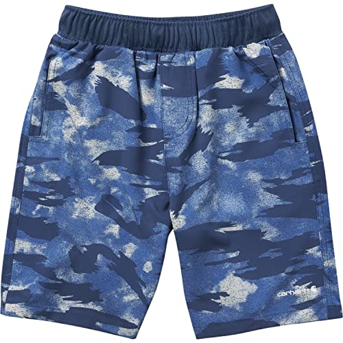Carhartt Boys' Big Rugged Flex Loose Fit Ripstop Work Shorts, Blue ...