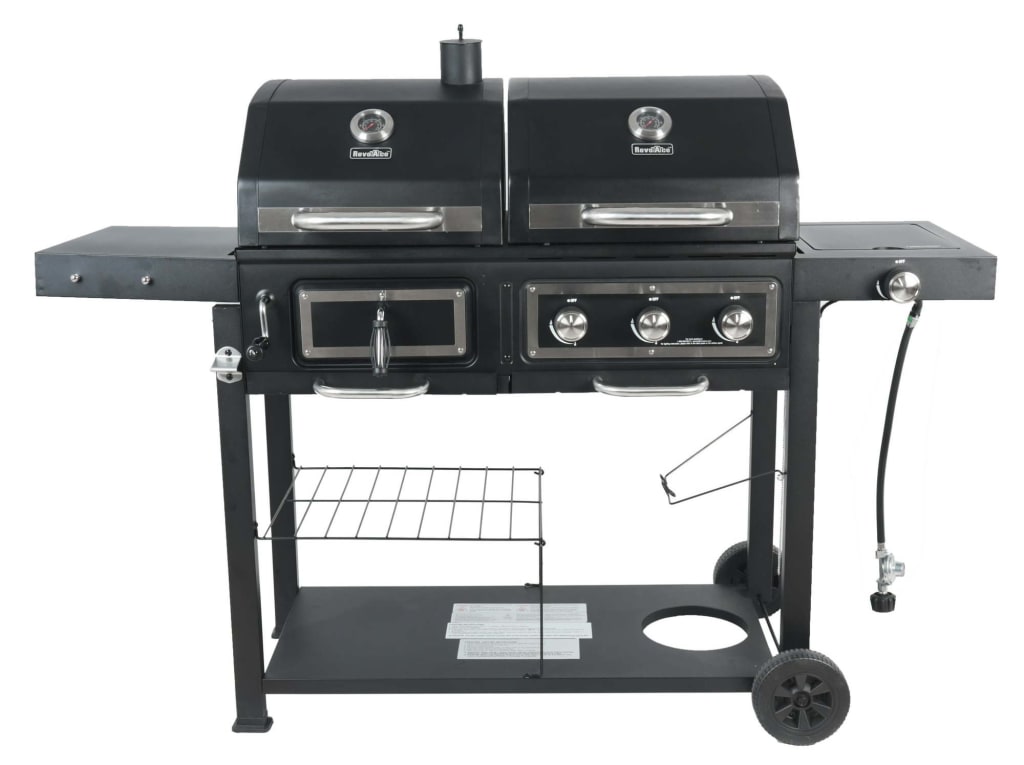 RevoAce Dual Fuel Gas & Charcoal Combo Grill for $197 - GBC1793W