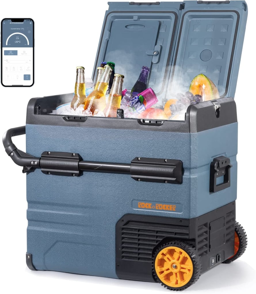 Rock&Rocker 12V 55L Car Refrigerator for $311 - ACRM55D-TAW55
