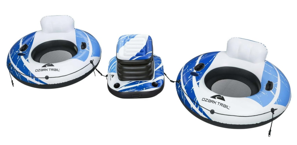 Ozark Trail Rapid Rider I & Cooler Float Set for $35 - 43800E