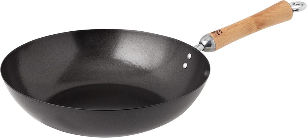 Joyce Chen Classic Series 12" Carbon Steel Nonstick Stir Fry Wok Pan ...