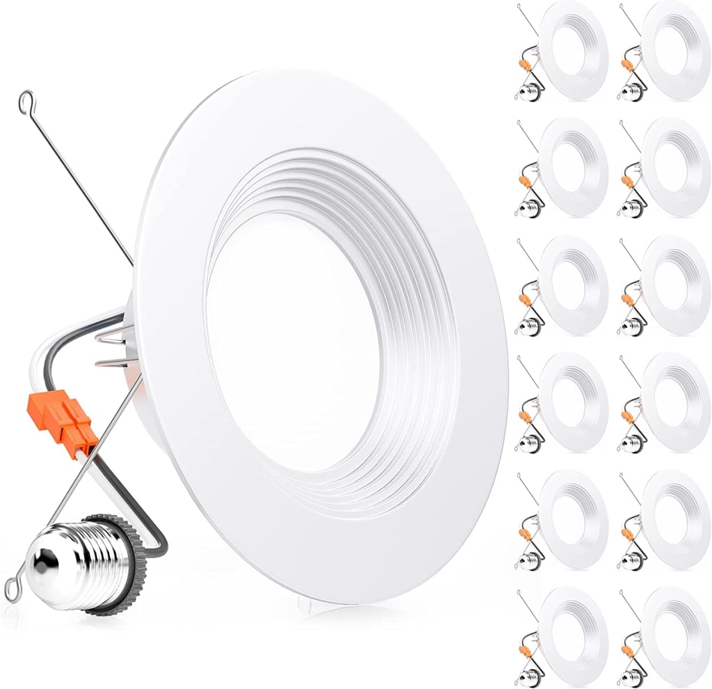 Recessed LED Can Light 12-Pack for $35 - XY-6I-5000K-12PACK-03