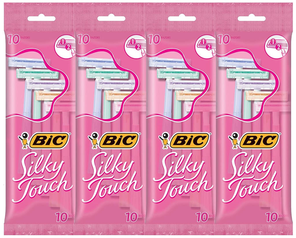 BIC Silky Touch Twin Blade Disposable Razor 40-Pack for $11 - SG3WP31AST