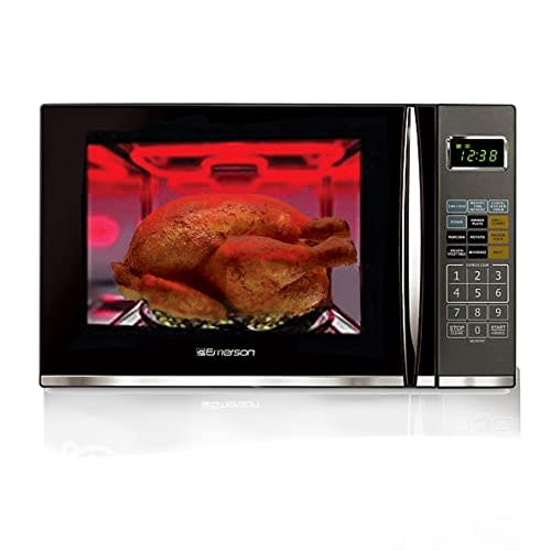Emerson 1.2 Cu. Ft. Microwave Oven with Griller, Timer & LED Display 11 ...