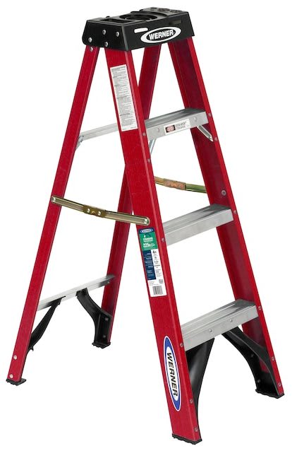 Werner 4-Foot Type 2 Fiberglass Step Ladder for $30 - FS204X9239